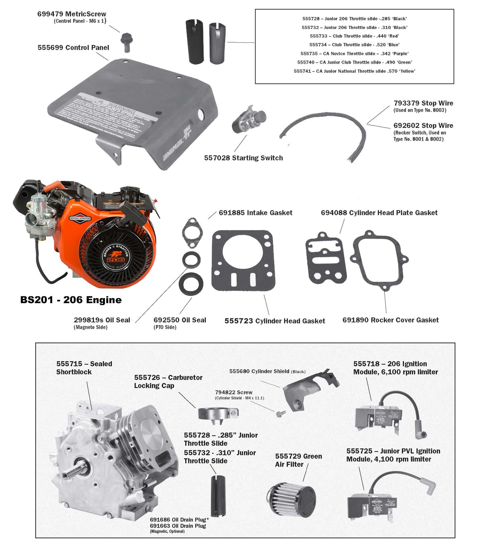 Briggs Lo206 Engine – Stewart Racing Engines